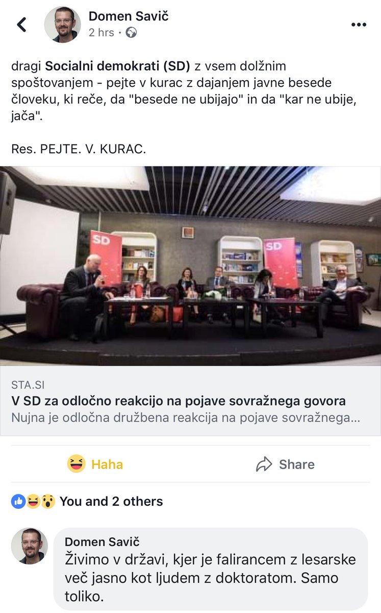 savič fb | Nova24TV