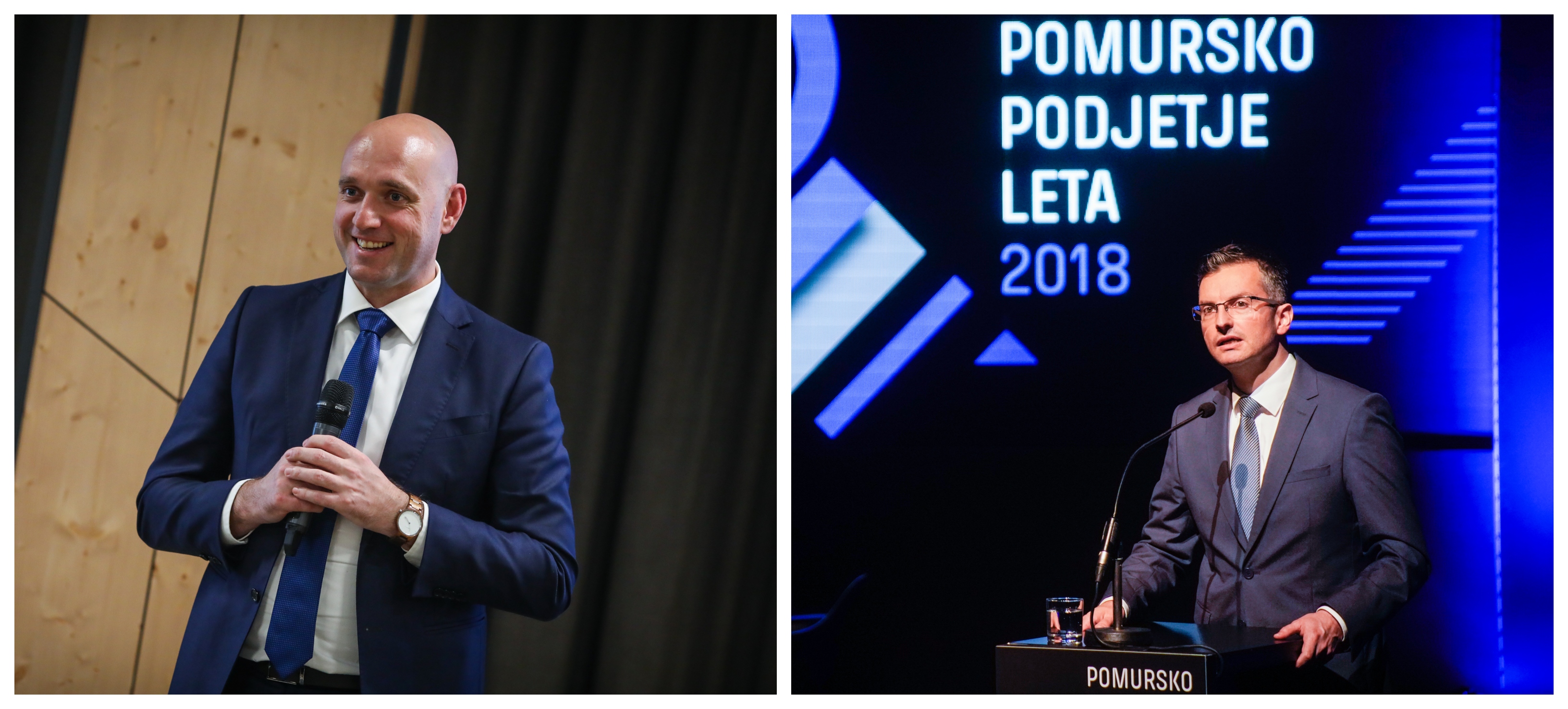 Simon Zajc in Marjan Šarec (Foto: STA) | Nova24TV