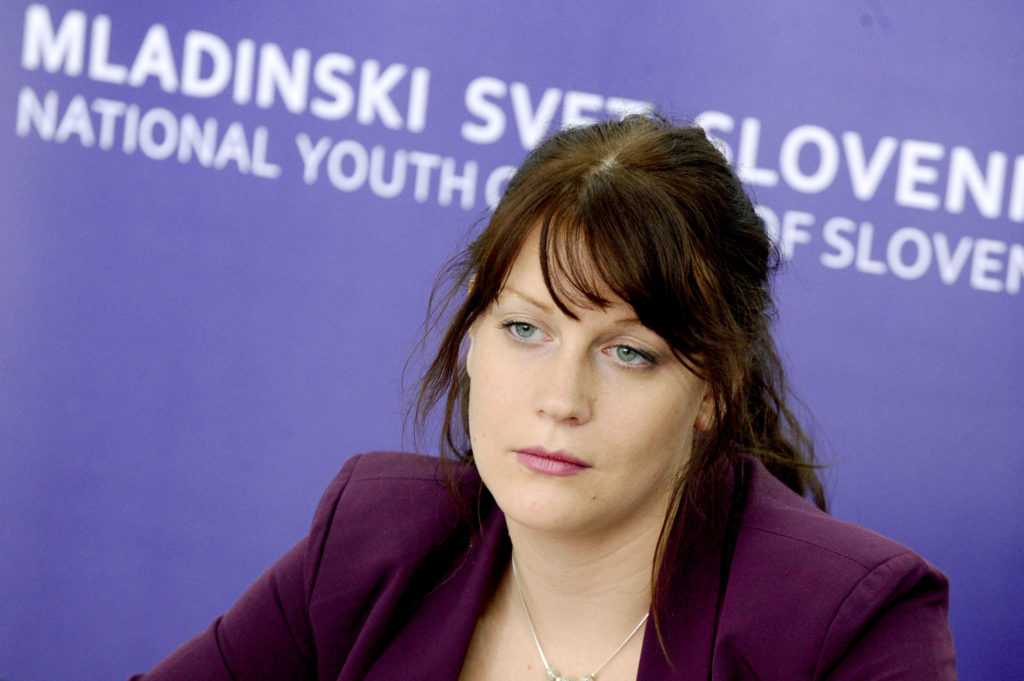 Ko je bila sindikalistka Tea Jarc še predsednica Mladinskega sveta ...