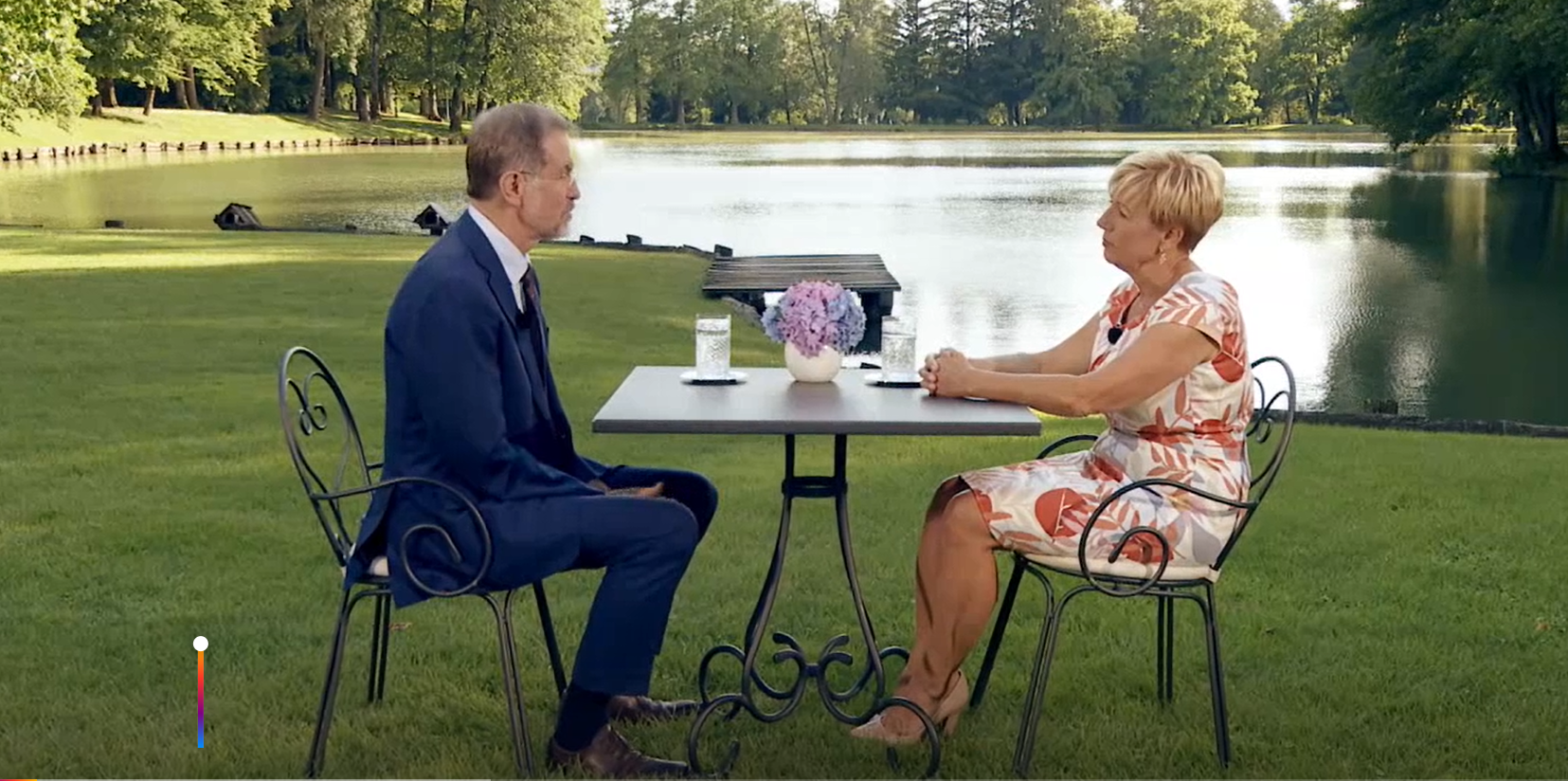 Lojze Peterle in Rosvita Pesek posnetek zaslona | Nova24TV