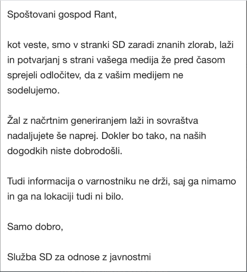 Stranka SD, medijska svoboda | Nova24TV