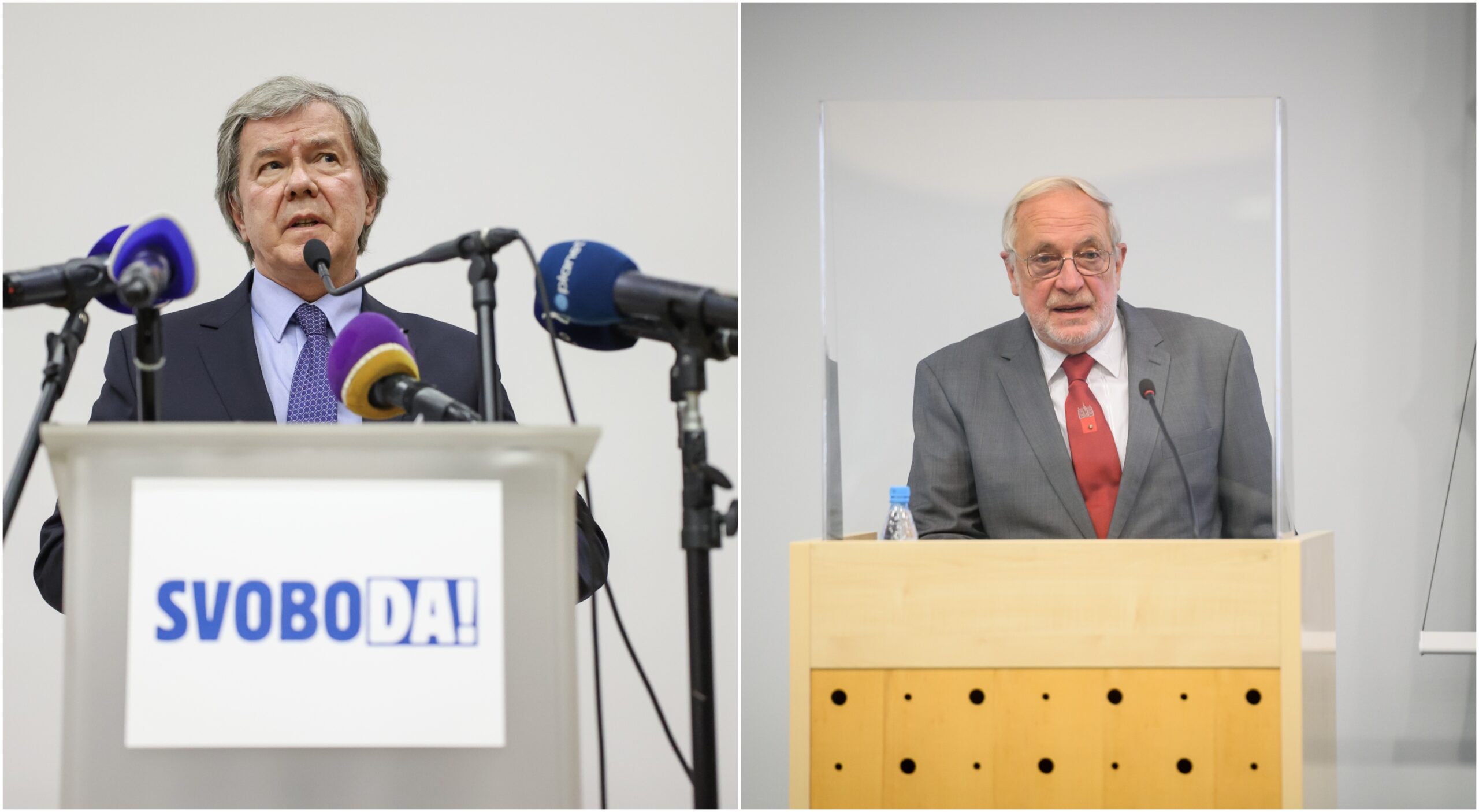Nekdanja dekana na FDV dr. Anton Grizold in dr. Bojko Bučar bosta ...
