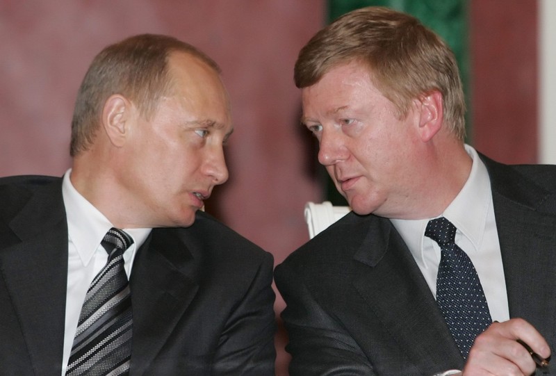 Russian President Vladimir Putin speaks with the head of state-run ...