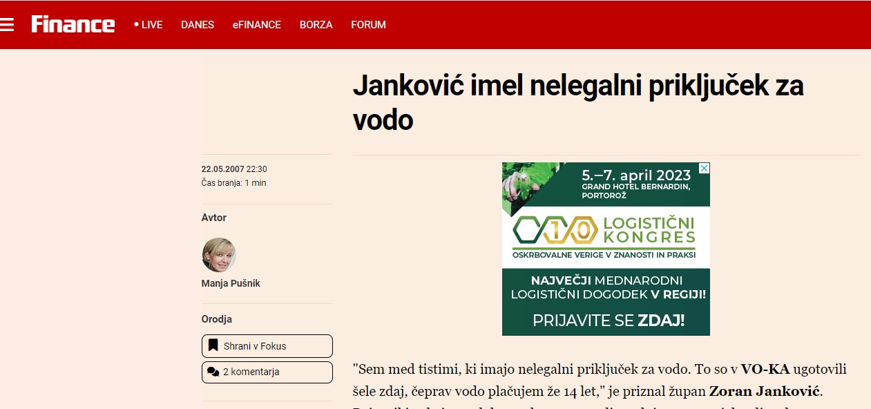 Župan Janković več let nelegalno črpal vodo iz vodovoda | Nova24TV