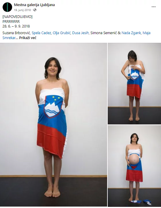 Kontroverzna “umetnica” Olja Grubić v Moderni galeriji razkazovala ...