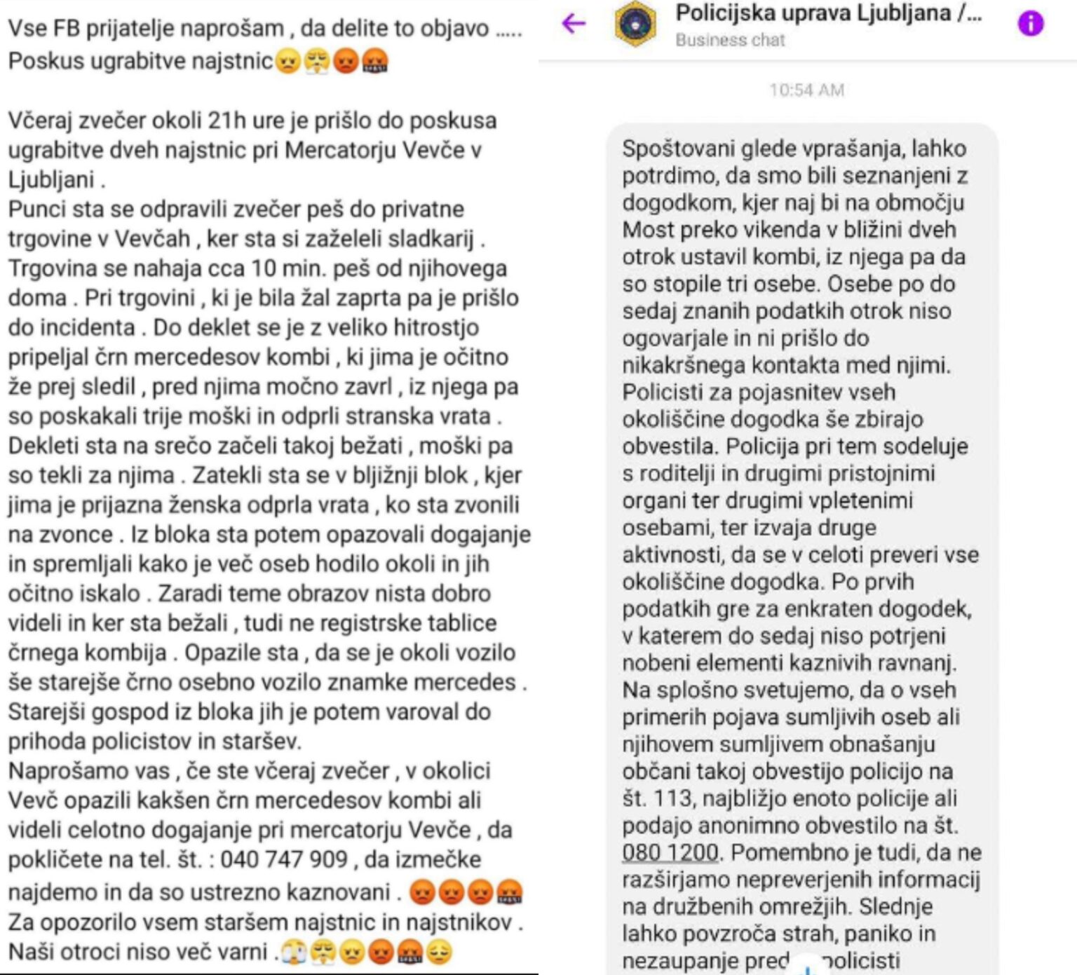 V Ljubljani poskus ugrabitve dveh najstnic | Nova24TV