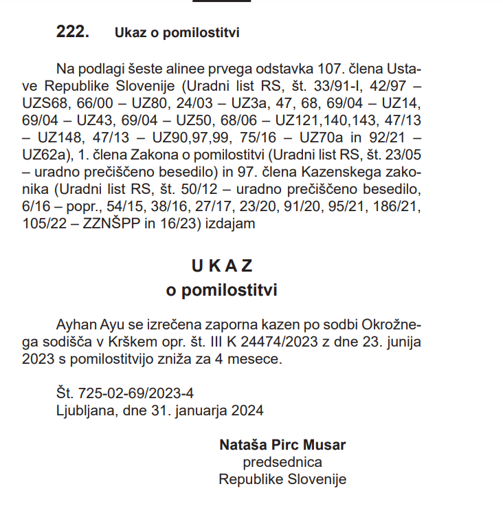 uradni list rs | Nova24TV