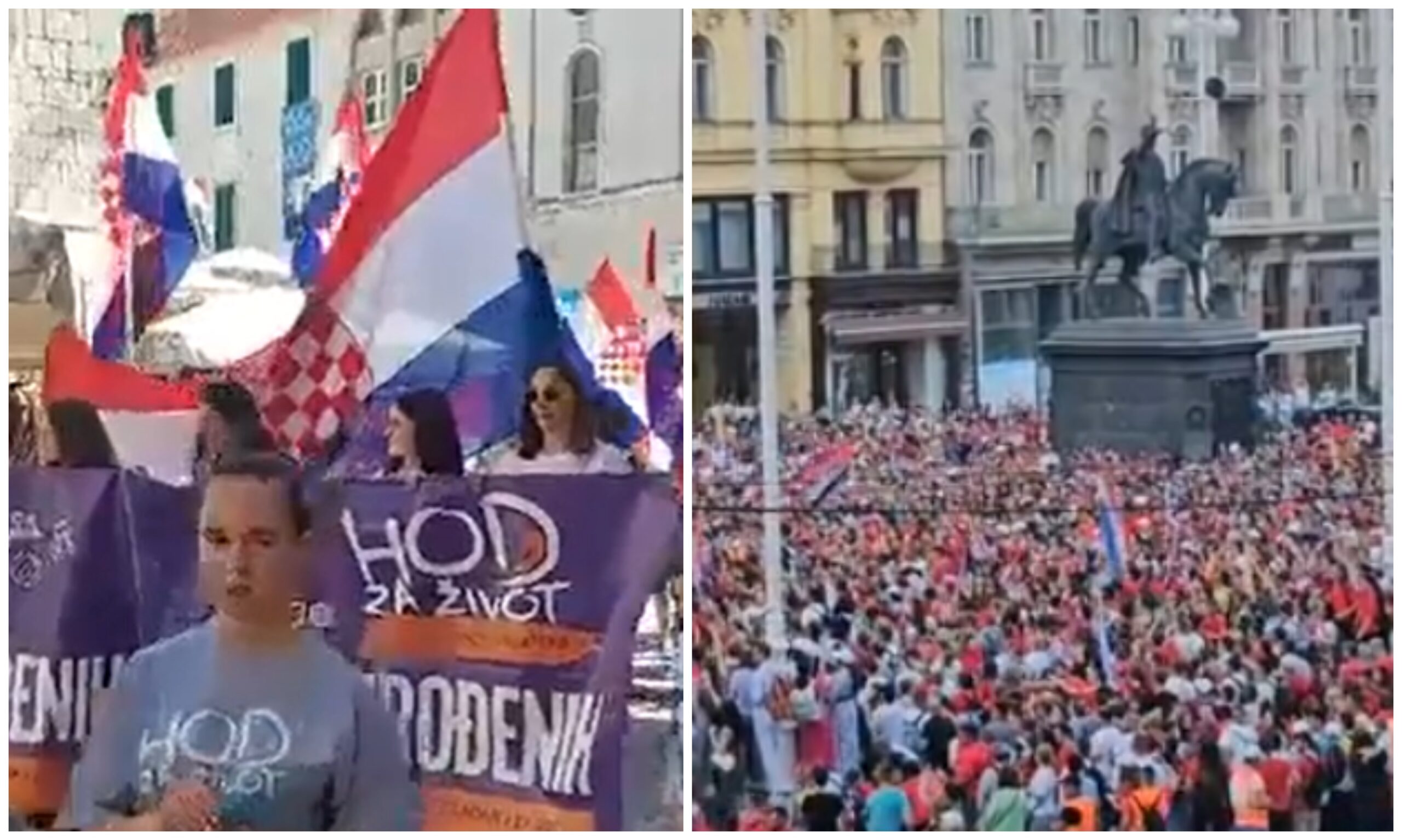 [Video] Po več hrvaških mestih shodi za življenje, v Zagrebu se je ...